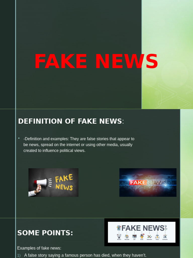 Fake News Inglese | PDF