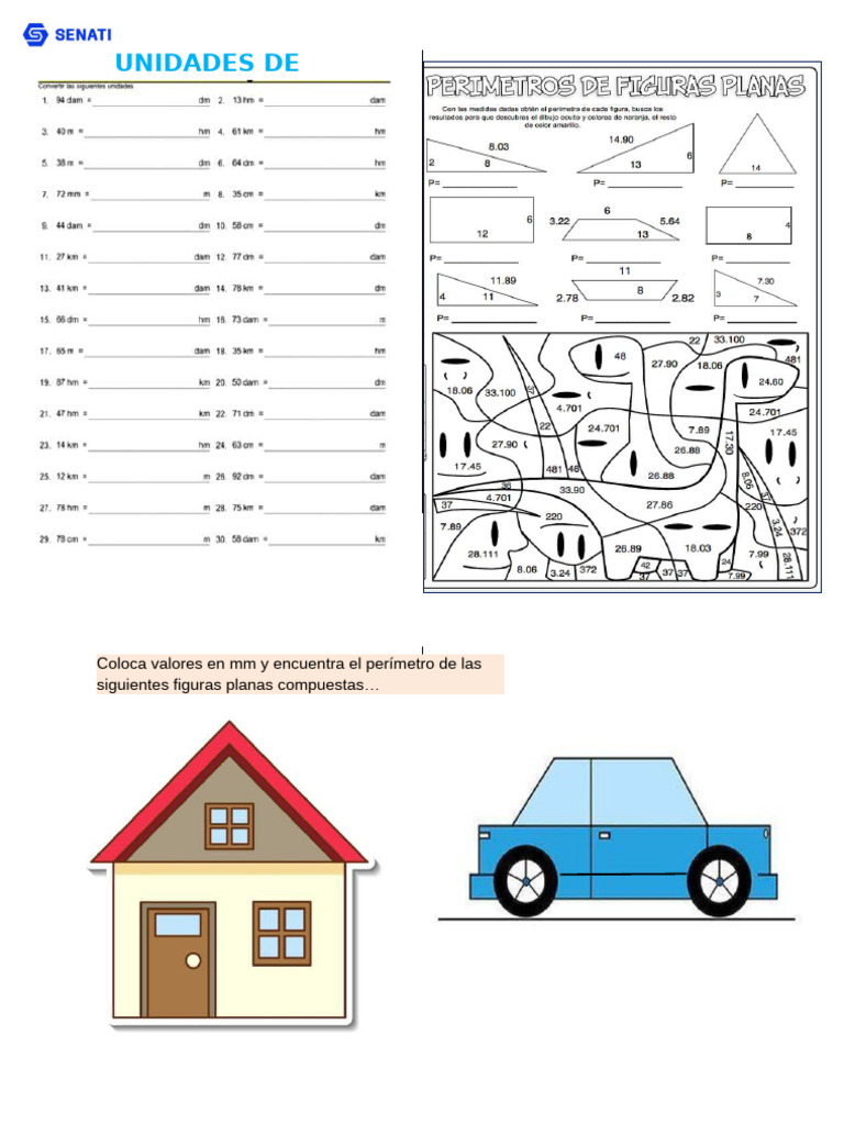 practica - tabla de longitud y perímetro | PDF