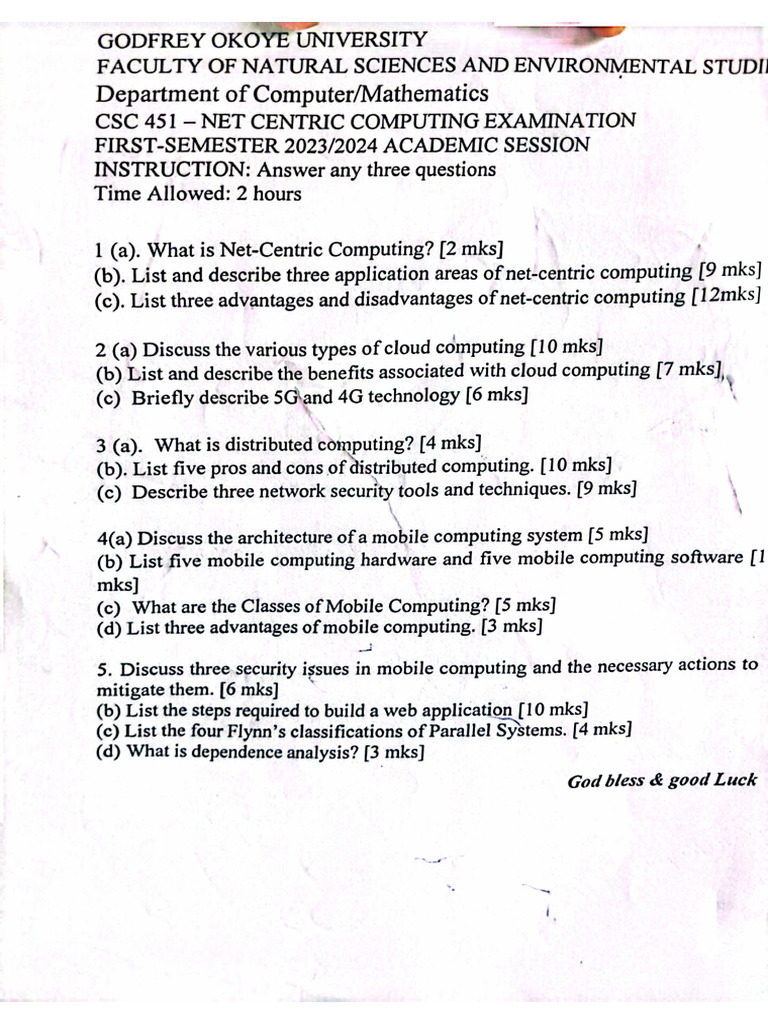 Net-Centric Computing | PDF