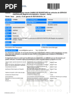 Formato V1J para Padrón Vehicular Jalisco | PDF | Vehículos | Transporte