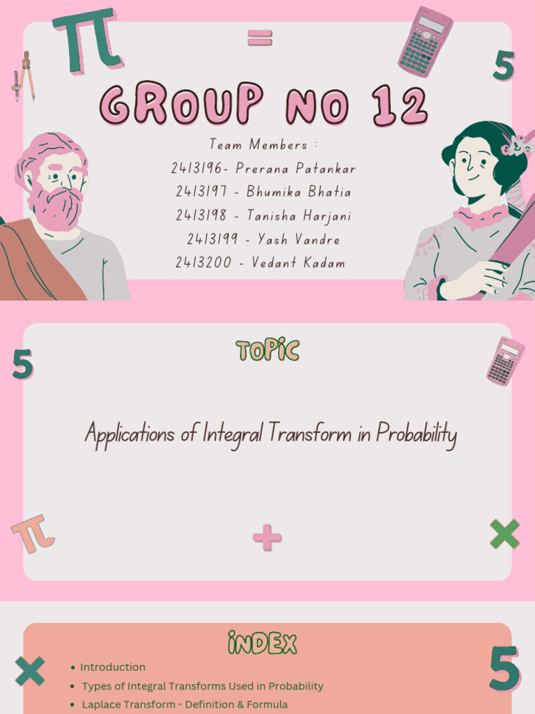 Pink Green Bright Aesthetic Playful Math Class Presentation | PDF ...
