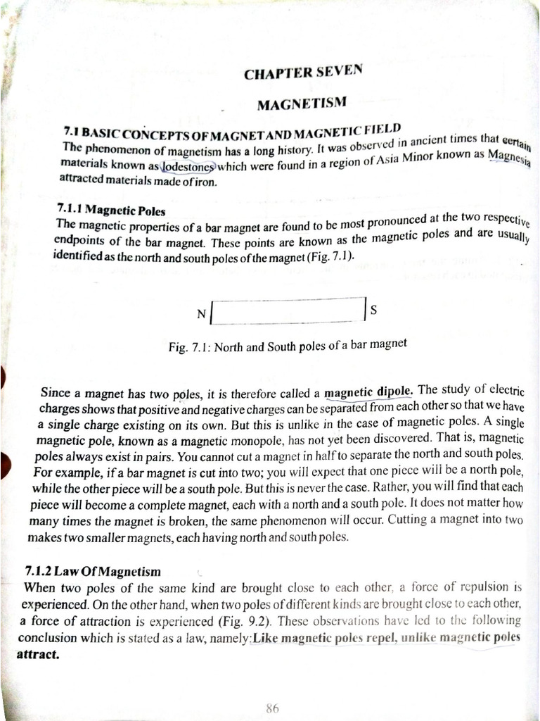 Phy112.2 Chapter 7(Magnetism) | PDF