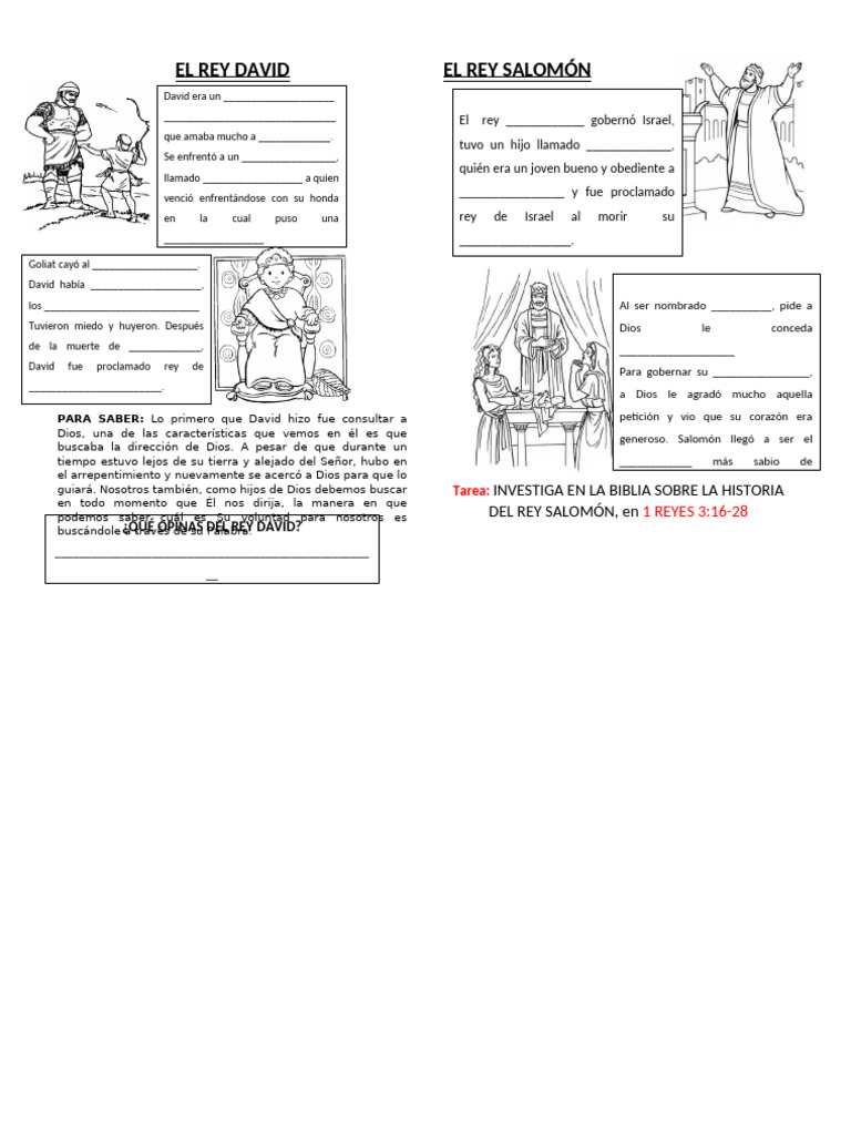 El Rey David | PDF | David | Contenido bíblico