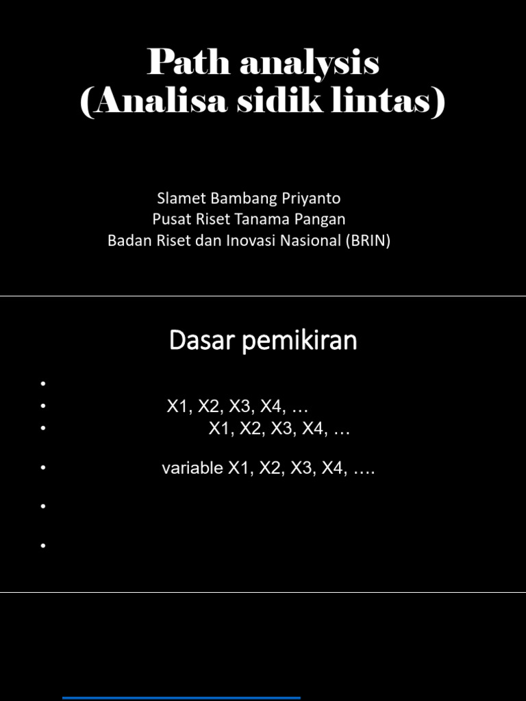Panduan Lengkap Path Analysis | PDF