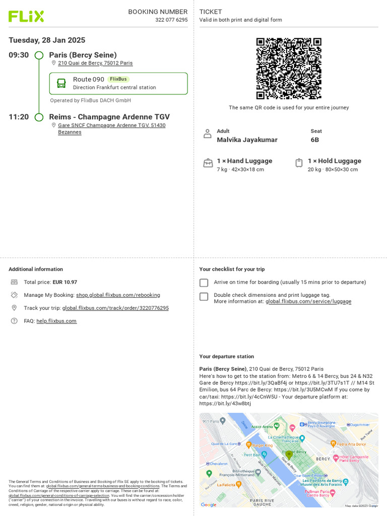 Flixbus Tickets Organized | PDF | Public Transport | Bus Transport