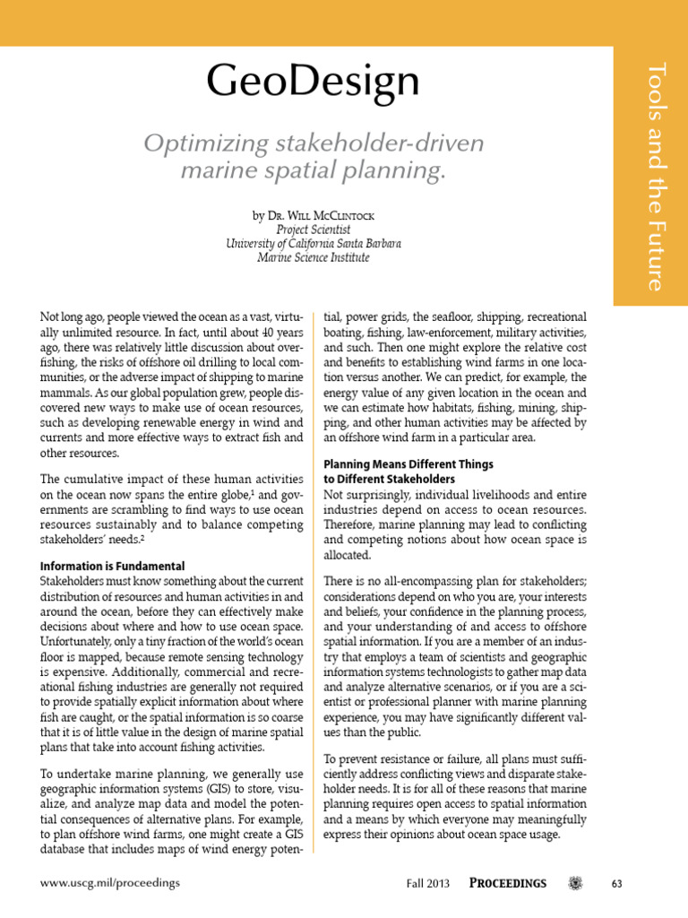 GeoDesign Optimizing Stakeholder Driven | PDF | Geographic Information ...