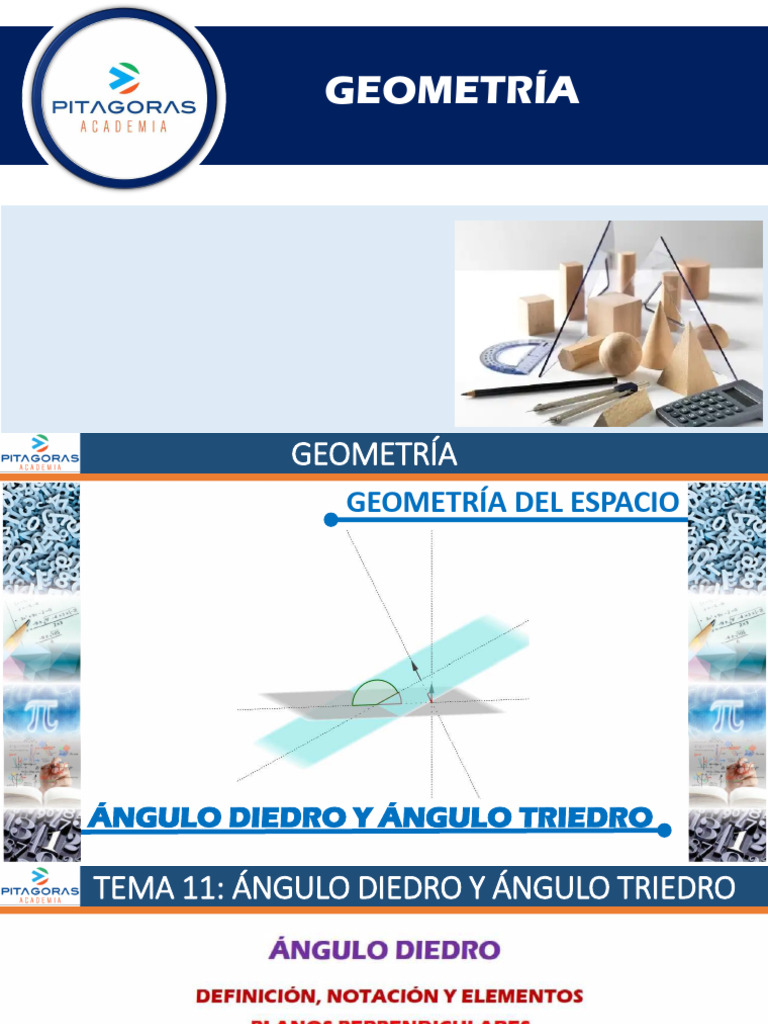 Angulo Diedro Triedro Etc | PDF