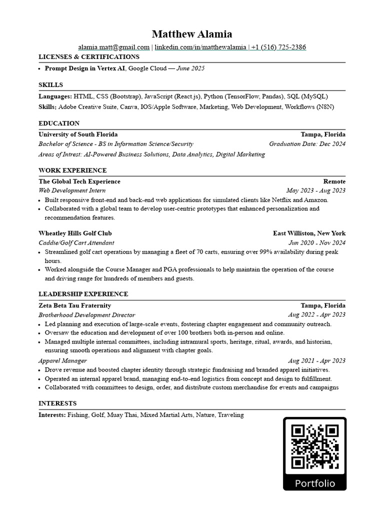 Matthew Alamia - Web Developer & Marketer | PDF | Web Development ...