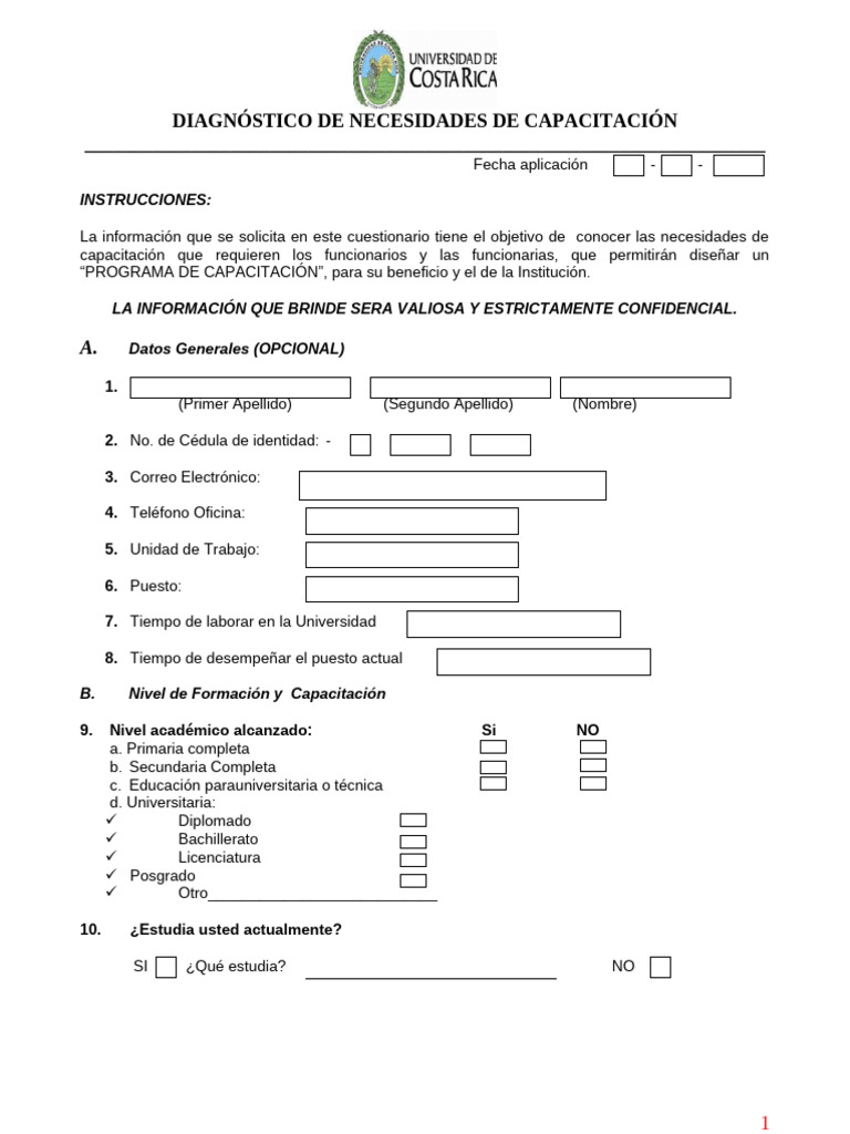 Formulario de Dnc | PDF