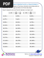 Percentage To Fraction Table | PDF