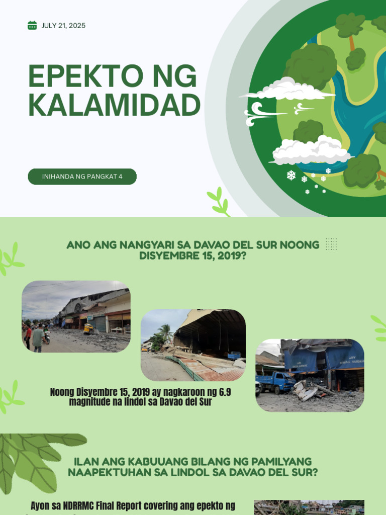 Epekto NG Kalamidad - 20250809 - 075201 - 0000 | PDF