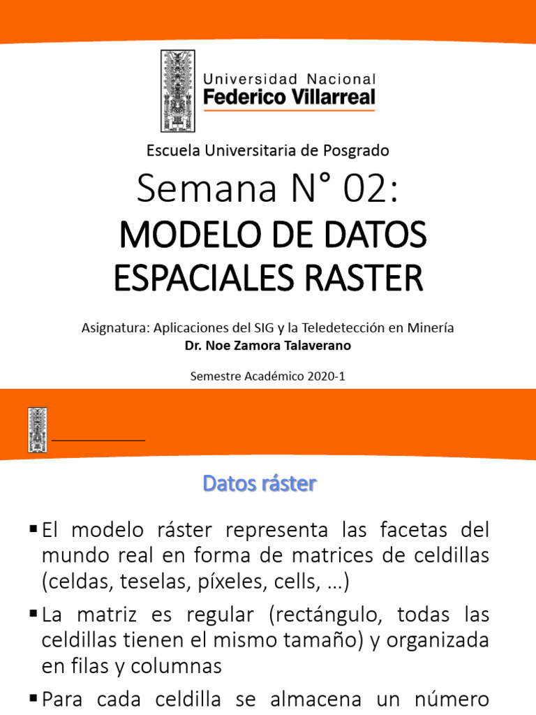Clase - SIGTEL02 - Modelo de Datos Raster | PDF | Sistema de ...
