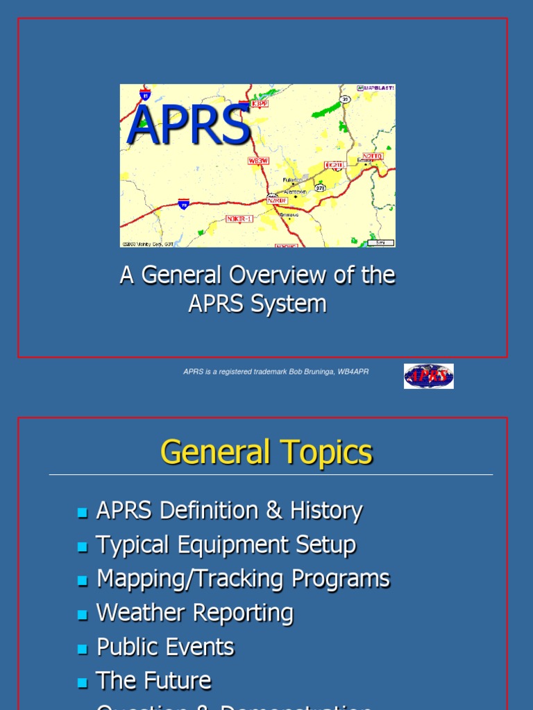A General Overview of The APRS System: APRS Is A Registered Trademark ...