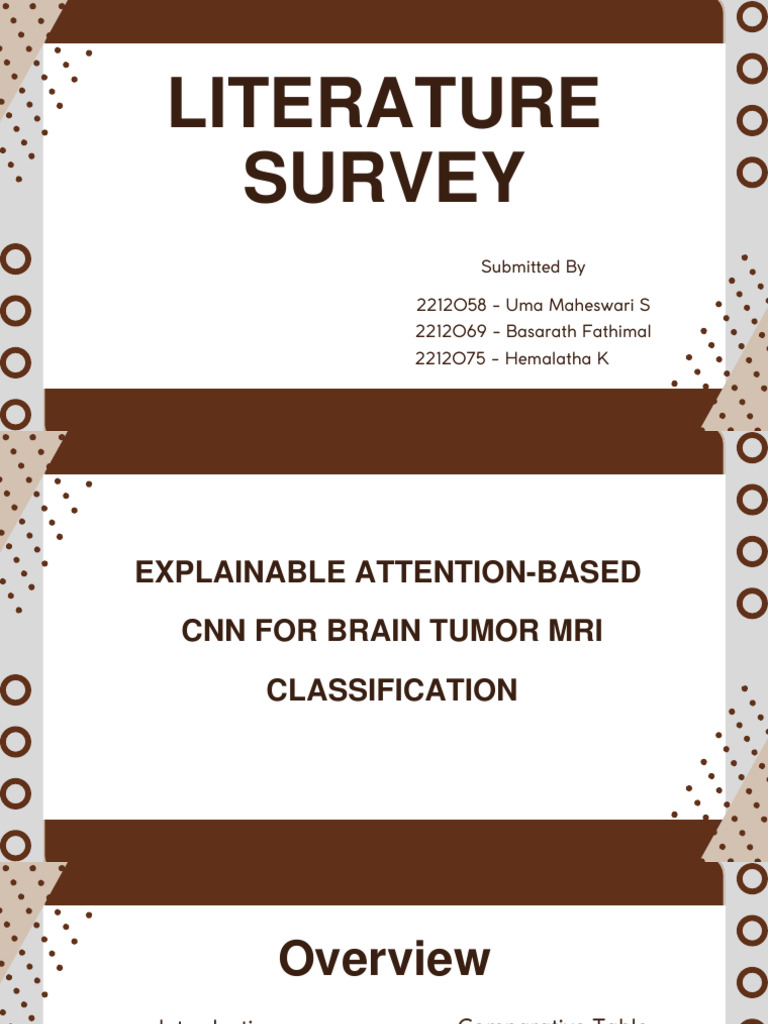 2212058, 69, 75 - Literature Survey | PDF | Computational Neuroscience ...