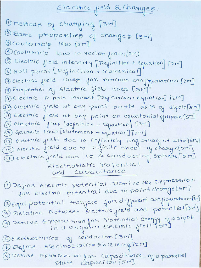 Physics Imp Questions | PDF