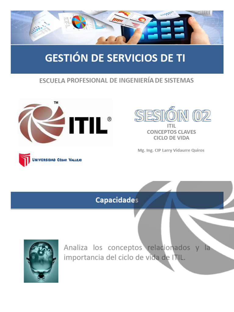 Unidad 1 sesión 2 ITIL CONCEPTOS CLAVES CICLO DE VIDA | PDF | Itil
