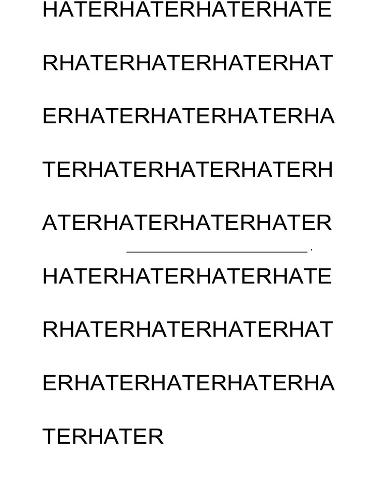 Hater | PDF
