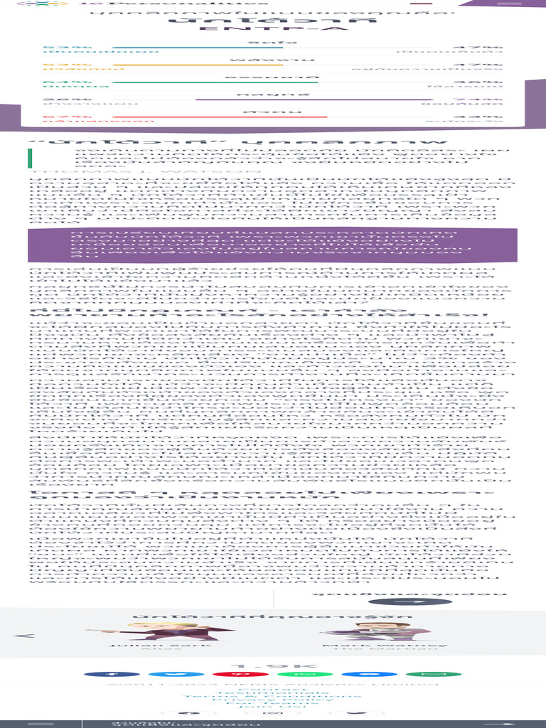 “นักโต้วาที” บุคคลิกภาพ (ENTP) 16Personalities | PDF