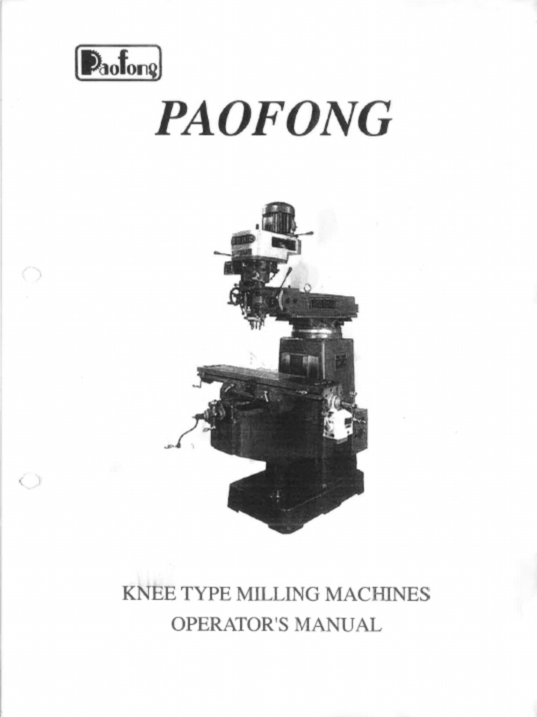 Milling Machines | PDF