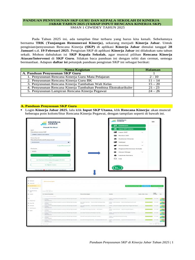 Panduan Penyusunan SKP 2025 | PDF