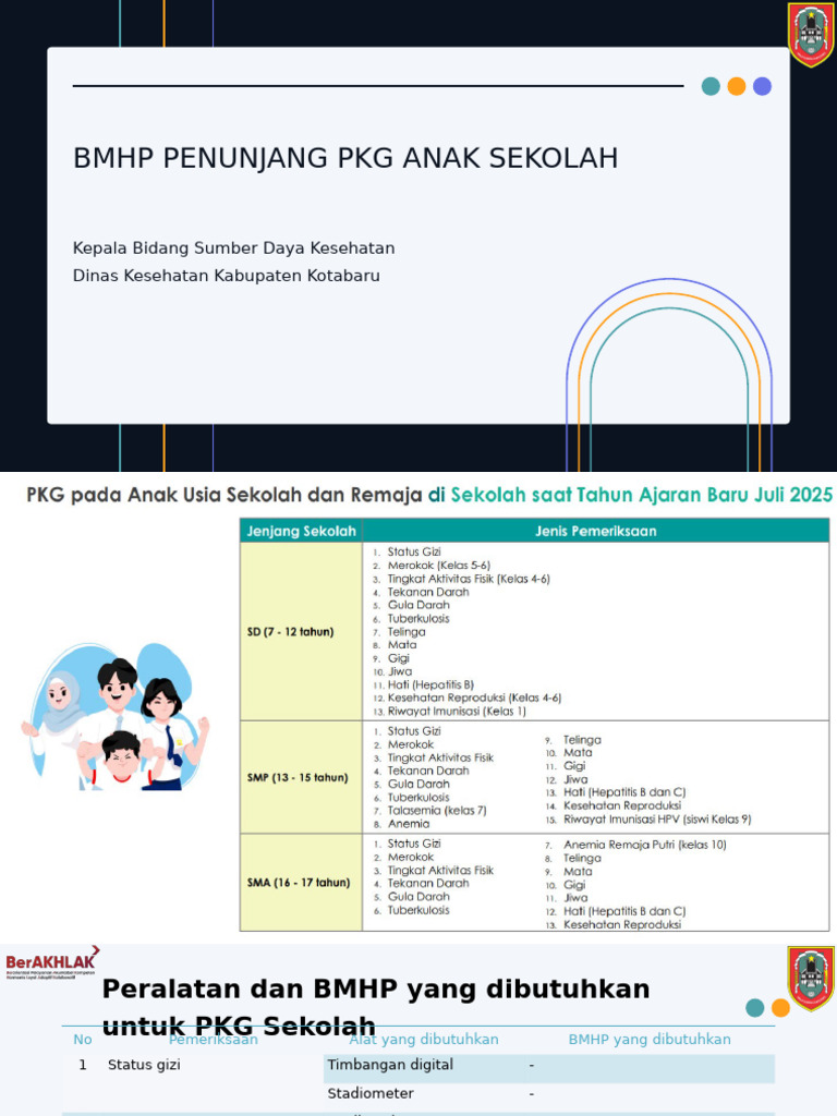 Materi Kepala Seksi Kefarmasian - PKG Sekolah | PDF