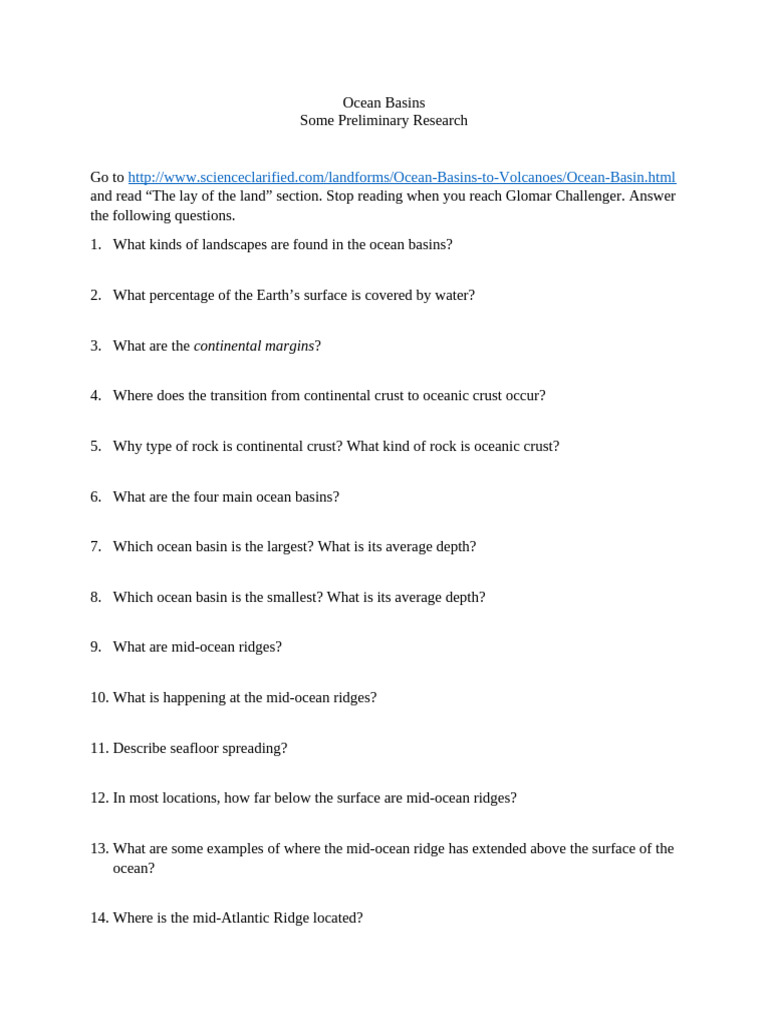Christina Pham (Student) - Ocean Basin Reading | PDF