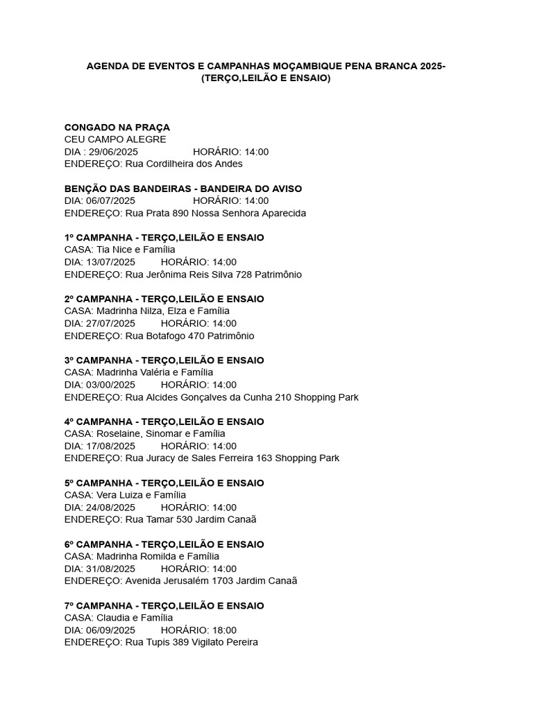 Campanhas Mpb 2025 | PDF