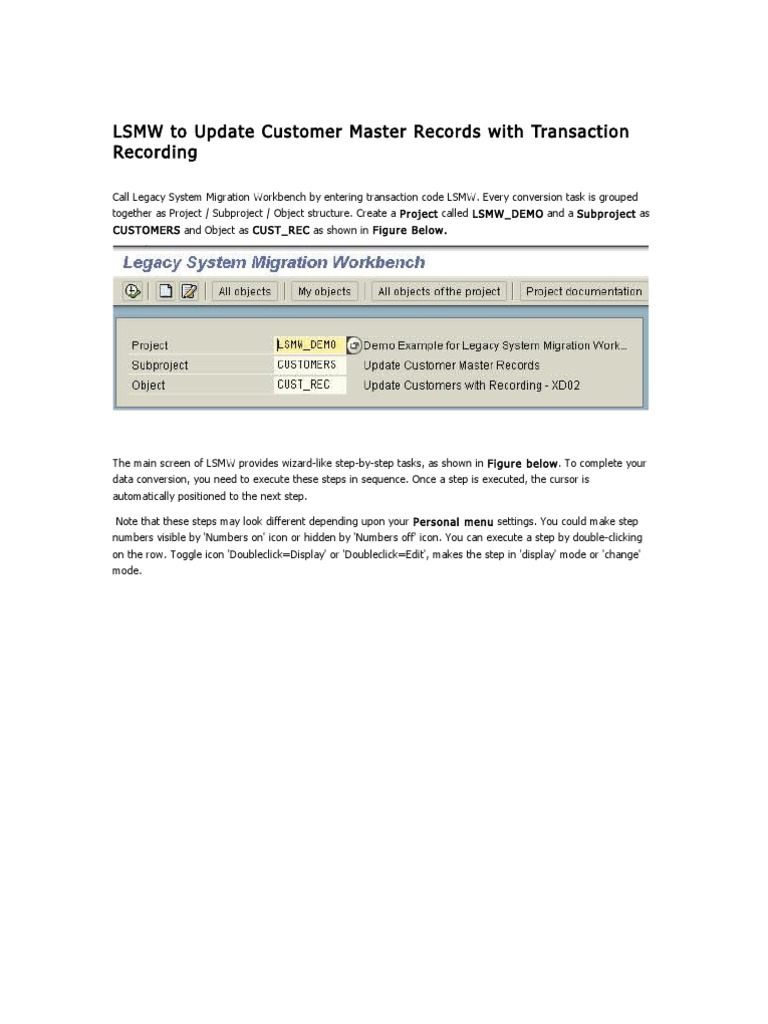 BDC LSMW Customer | PDF | File Format | Text File