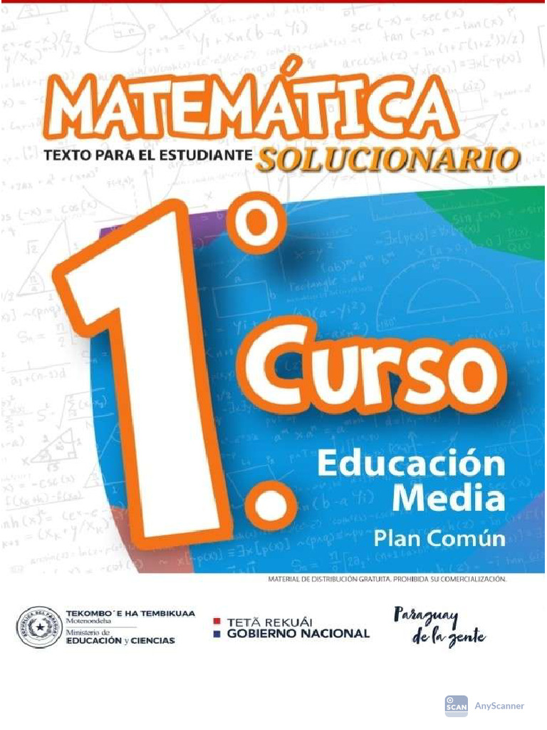Solucionario de Matematica 1er Año (Mec Alcides 2024 New) | PDF