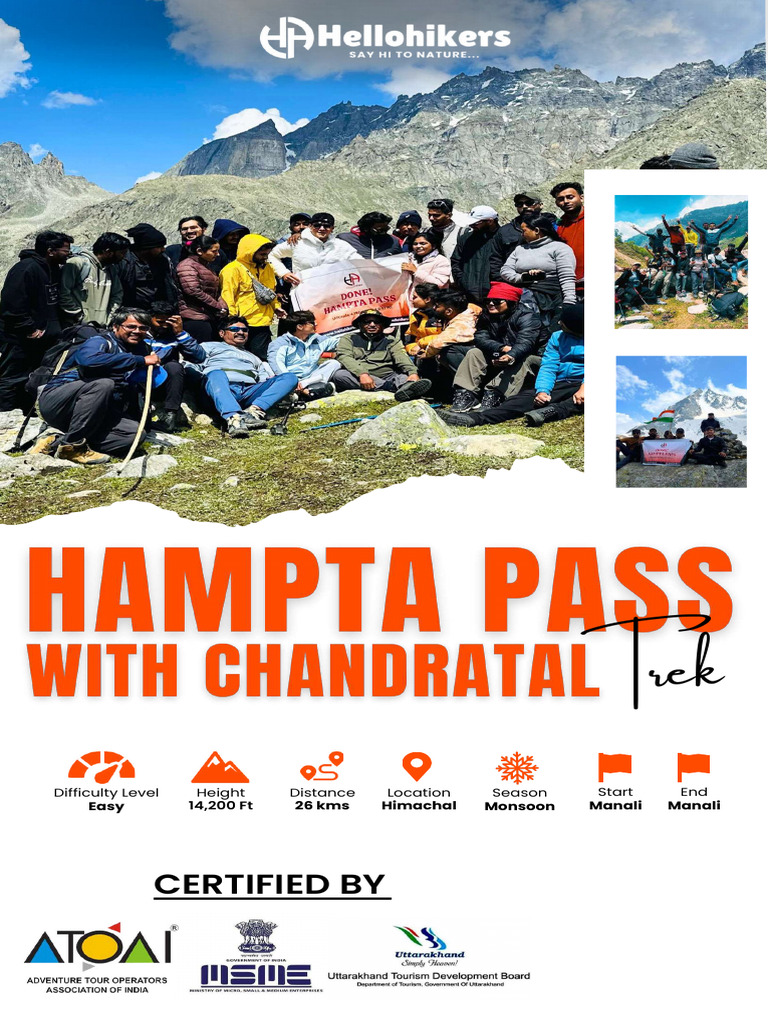 Hampta Pass & Chandratal Trek Guide | PDF | Earth Sciences