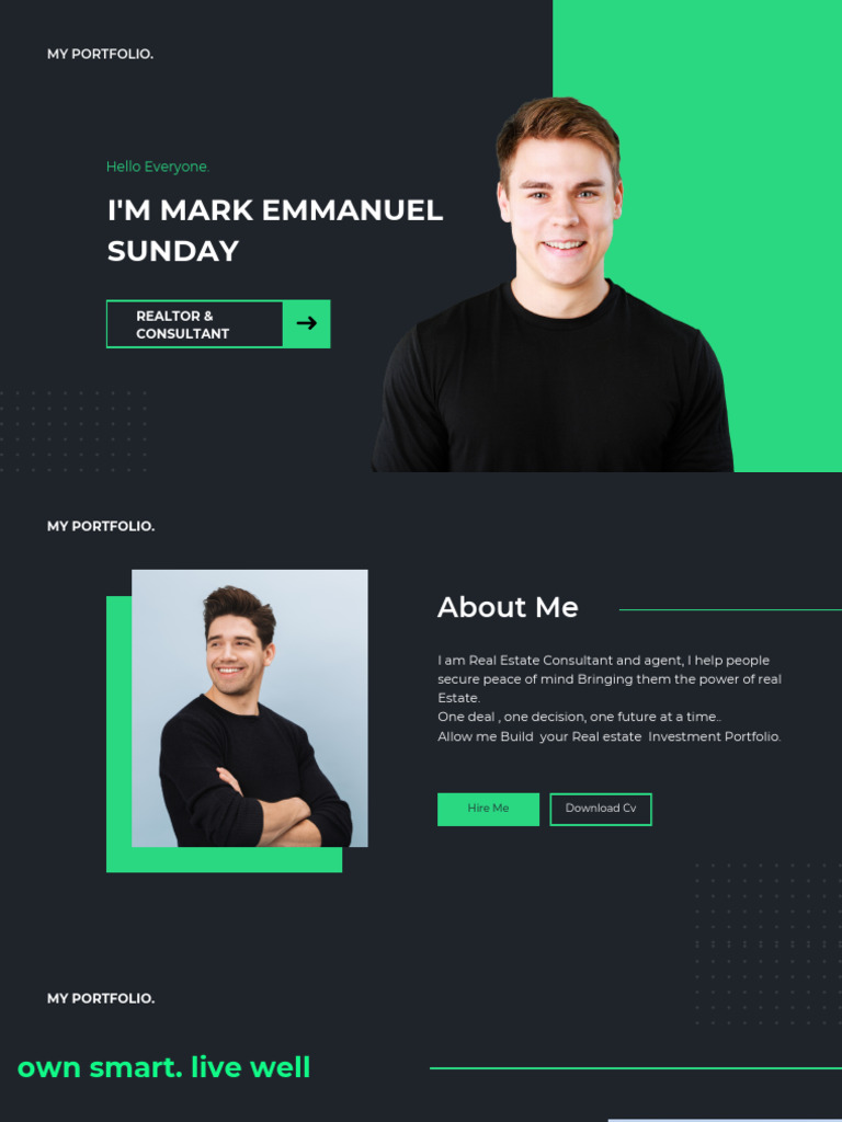 Green Modern Minimal Design - Graphic Design Online Portfolio | PDF