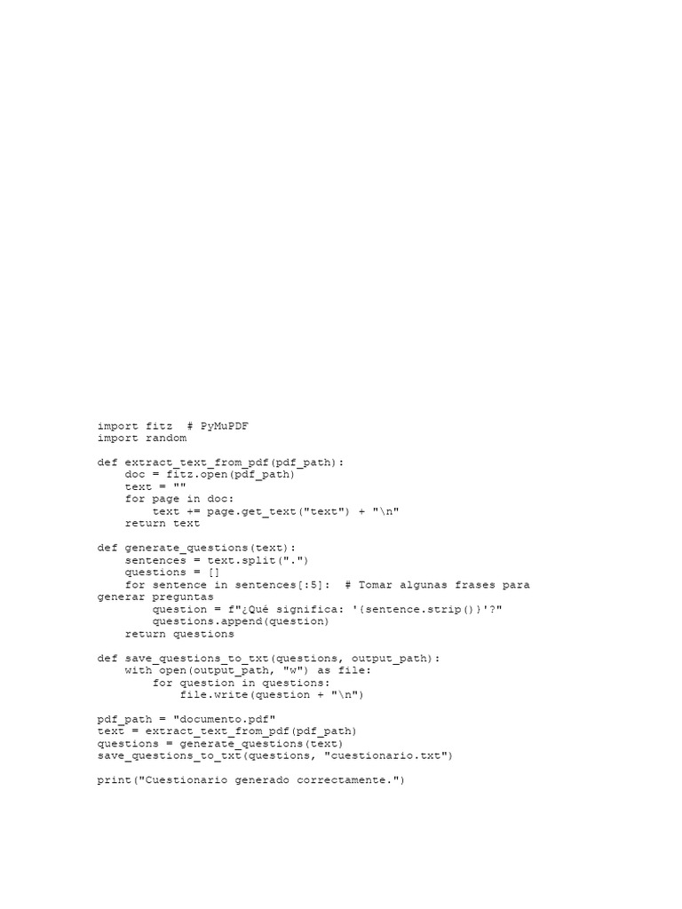 Me Puedes Ayudar Con El Codigo de Una Sistema Creado en Lenguaje de Programación Python | PDF ...