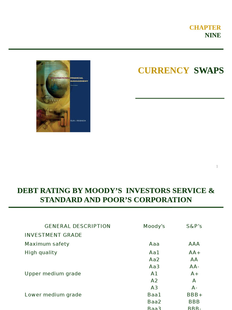 Understanding Currency Swaps and Ratings | PDF | Swap (Finance) | Libor