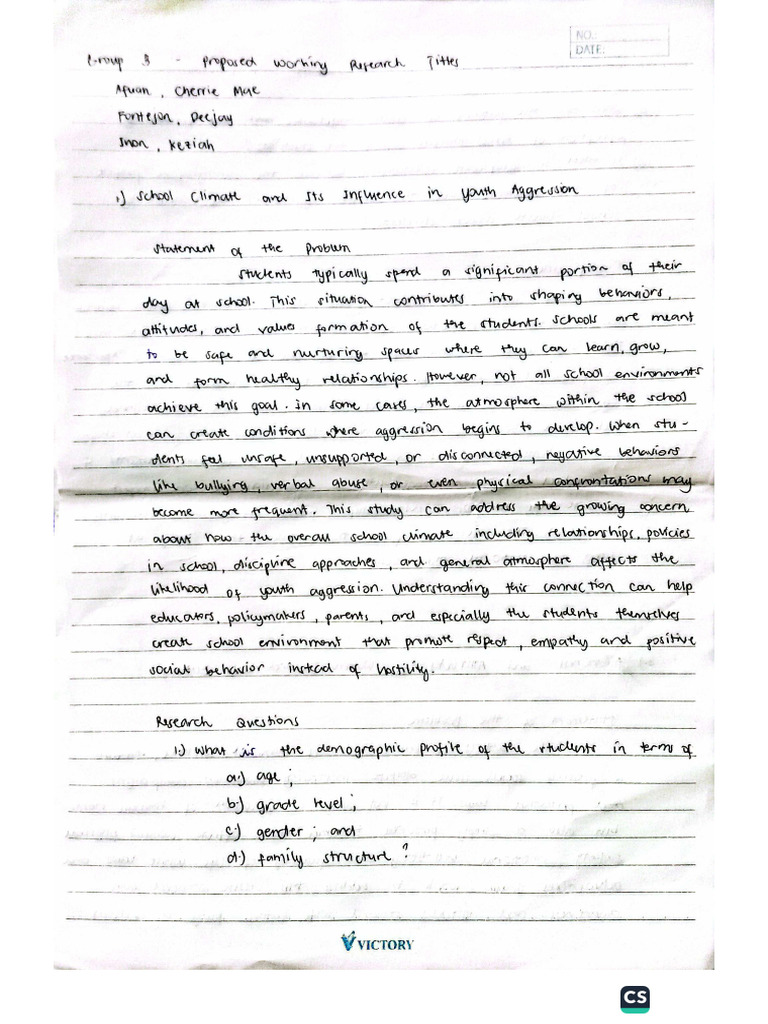 Formulation of Research Title | PDF