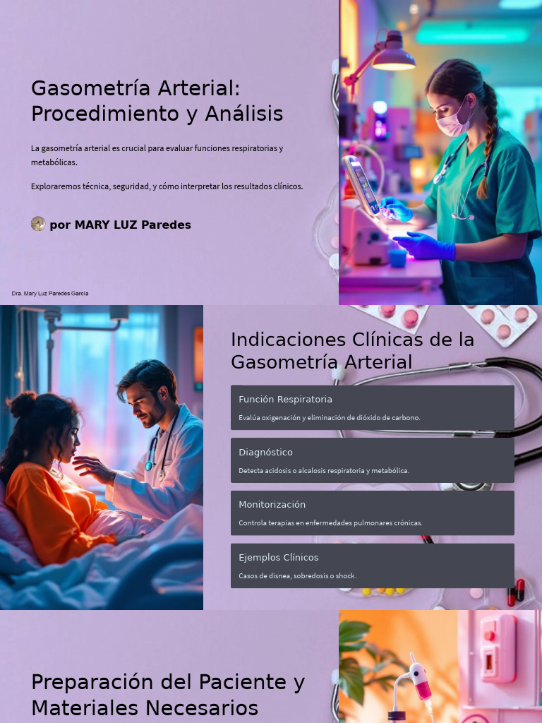 Gasometria Arterial Procedimiento y Analisis | PDF