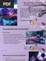 Test de Allen: Procedimiento y Utilidad | PDF | Artería | Medicina
