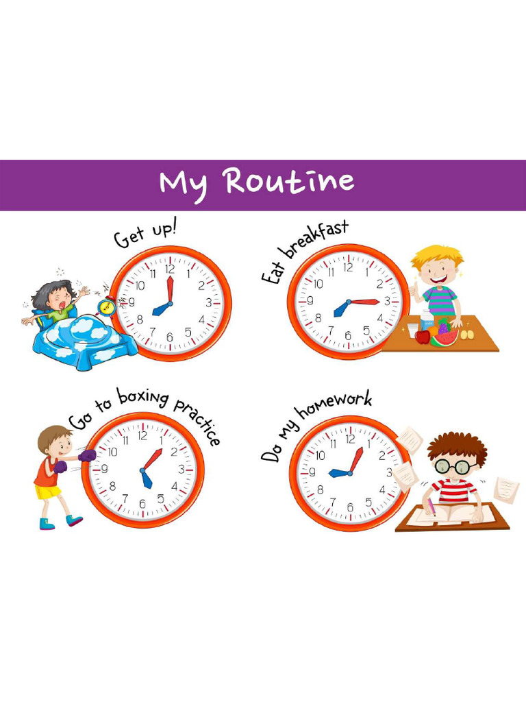 Daily Routine Cards | PDF