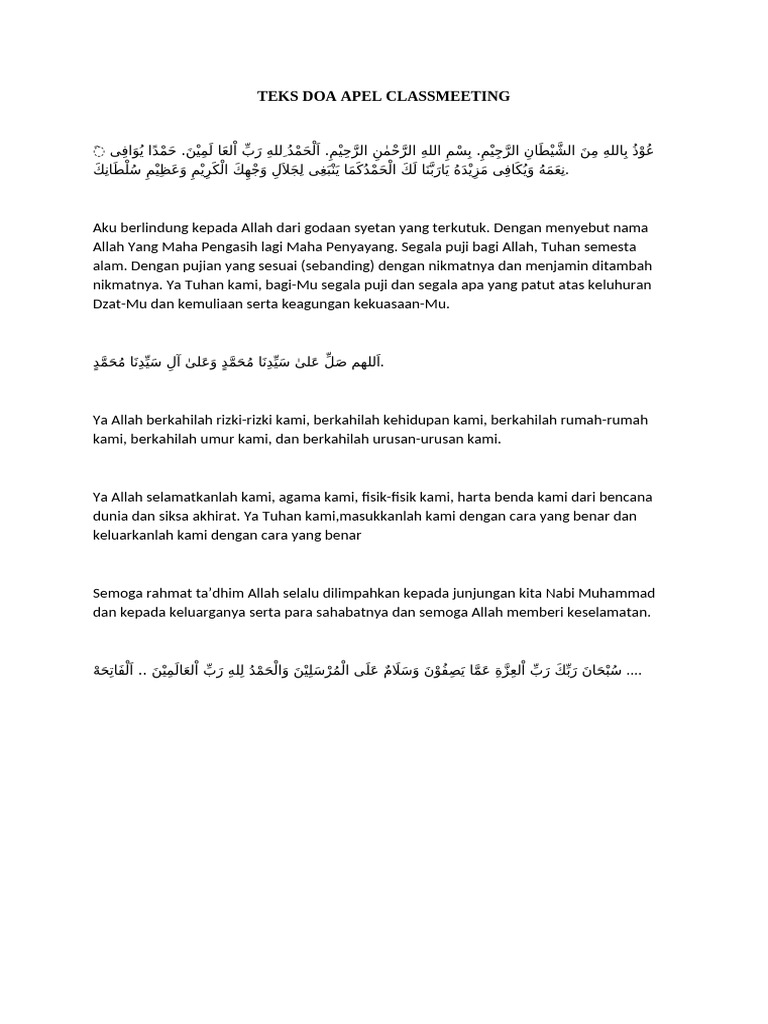 Teks Doa | PDF