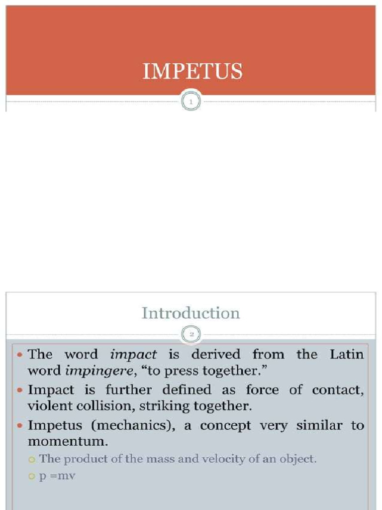 Impetus | PDF