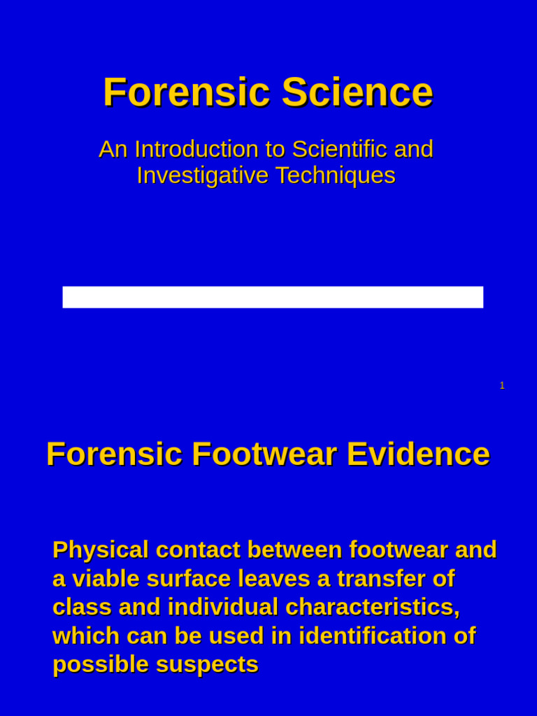 Footwear Impressions | PDF | Crime Scene | Forensic Science