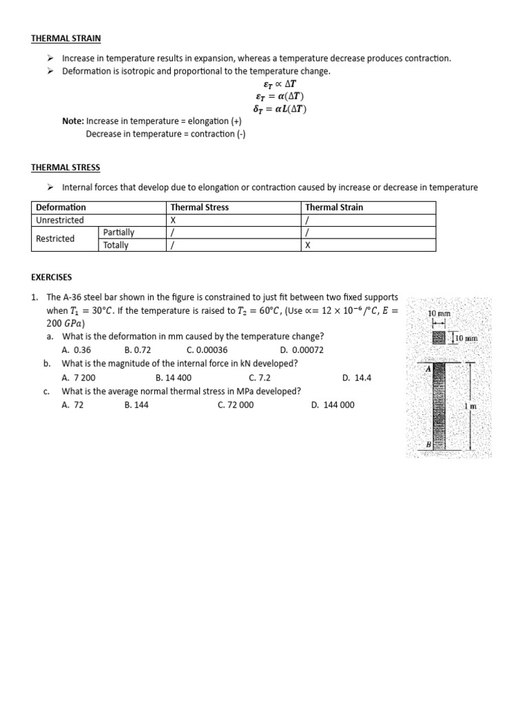Thermal Stress: Causes and Solutions | PDF | Thermal Expansion | Stress ...