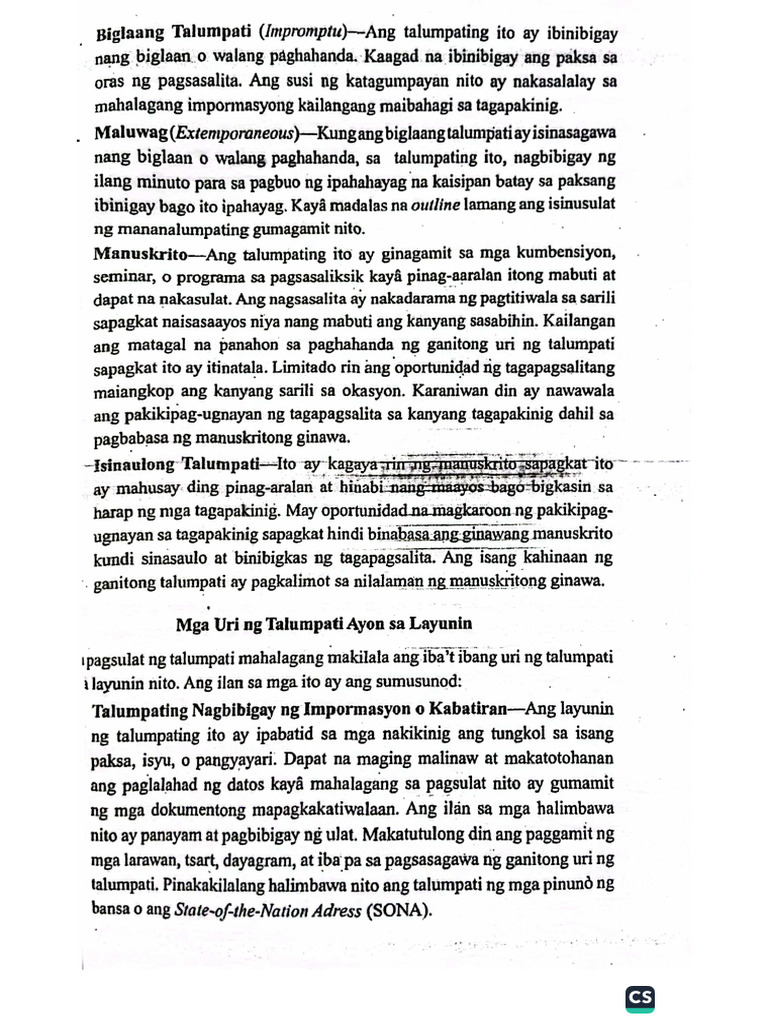 Pagsulat Sa Filipino Sa Piling Larangan | PDF