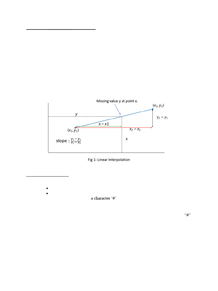 Linear Interpolation for Missing Data | PDF | Interpolation | Sensor