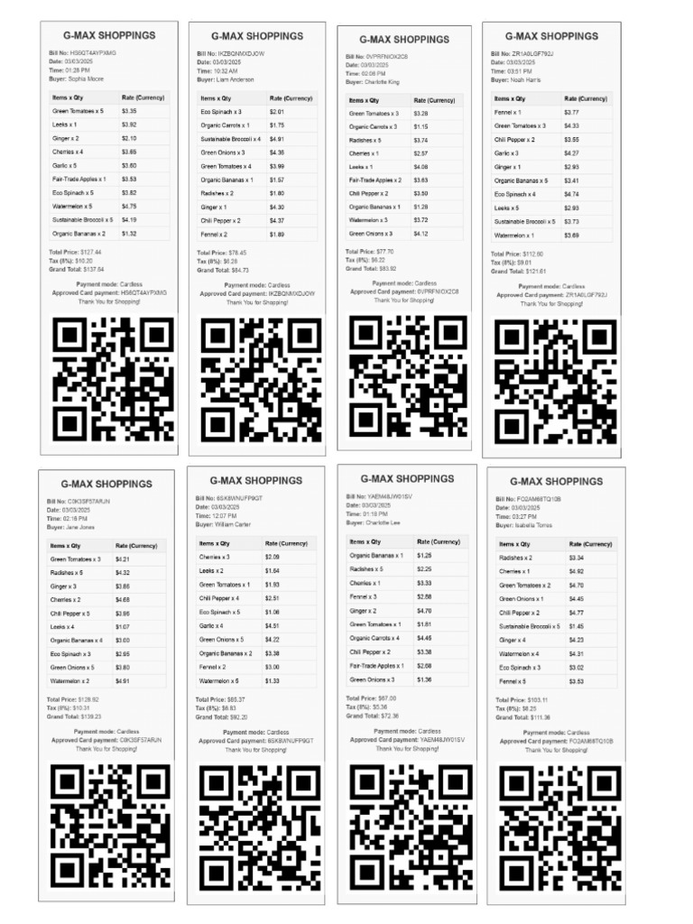 Print Receipts 6 | PDF