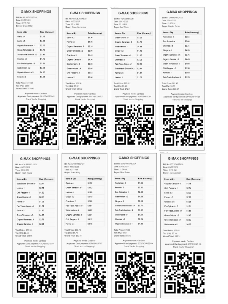 Print Receipts 5 | PDF