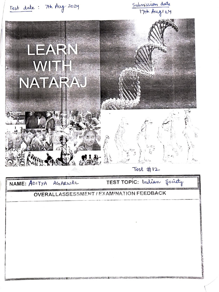 AIR9 Anthro Test 12 India Society | PDF