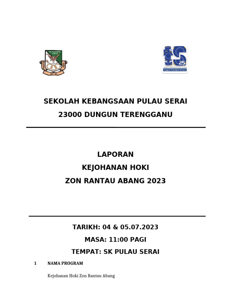 Laporan Hoki Zra 2023 | PDF