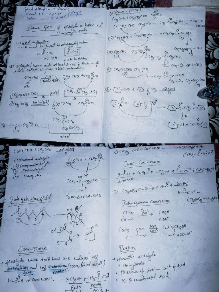 Aldehyde Ketone Important Name Reactions | PDF