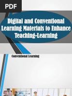Conventional Learning Materials | PDF