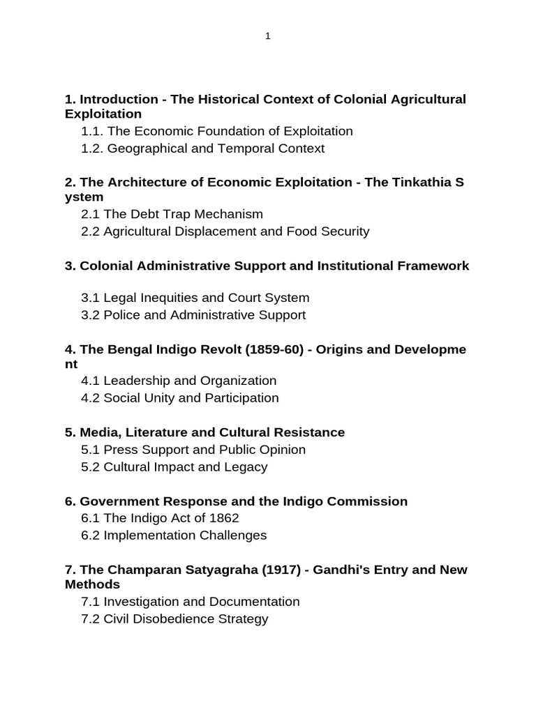 Economic Exploitation and Social Resistance - Analysing India's Indigo Movement | PDF | Mahatma ...